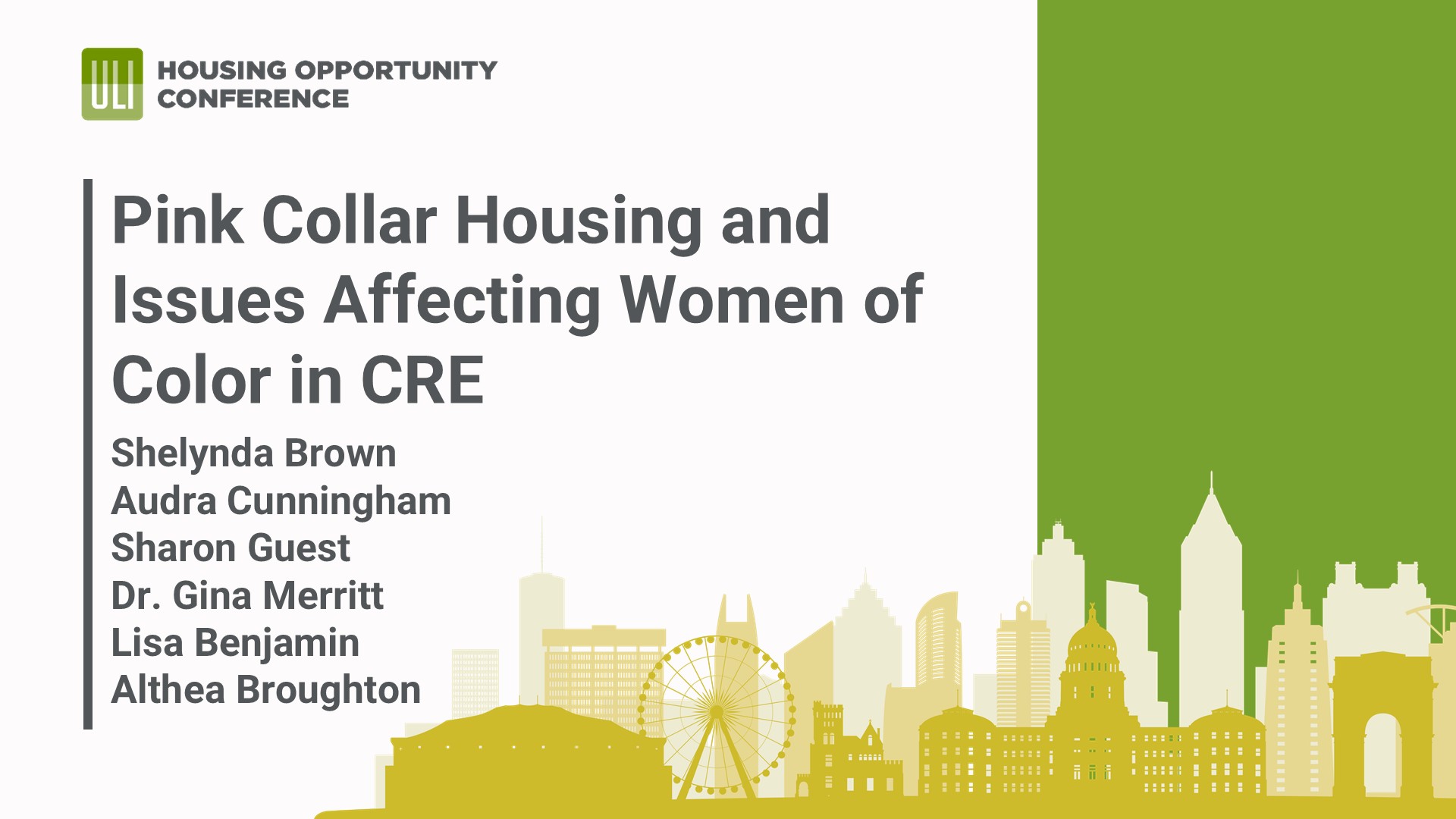 Pink Collar Housing and Issues Affecting Women of Color in CRE | ULI ...