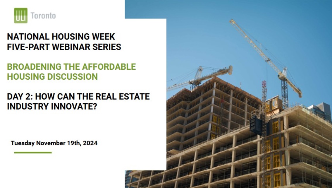 How Can the Real Estate Industry Innovate National Housing Week Day 2 | ULI Knowledge Finder