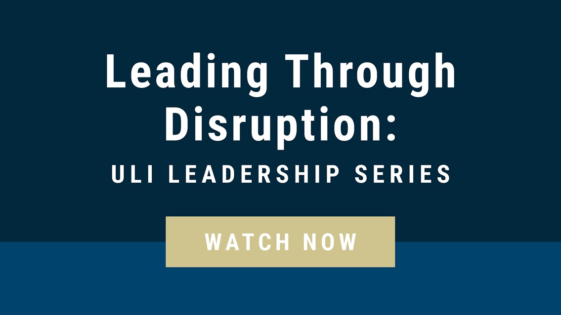 Leading Through Disruption: Envisioning the Cities of Tomorrow | ULI ...