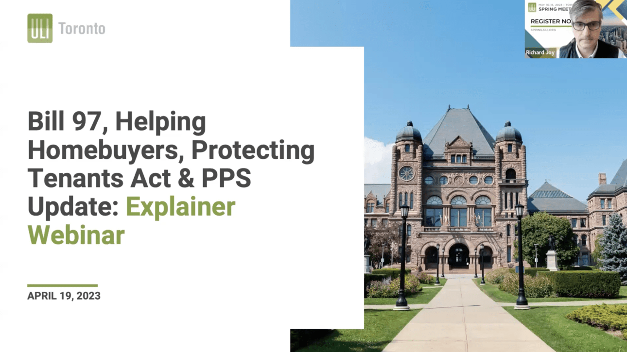 Bill 97, Helping Homebuyers, Protecting Tenants Act & PPS Update ...