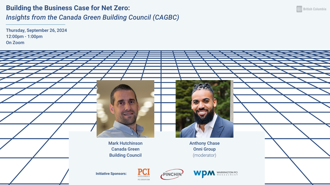ULI BC: Building the Business Case for Net Zero: Insights from the ...